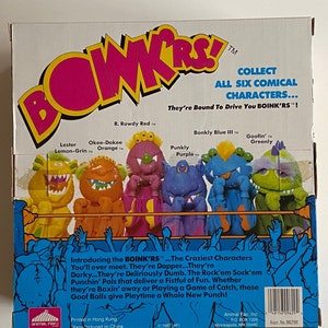 BOINK'RS PUPPET Bonkly Blue Vintage 80s Toy Collectible Comical ...