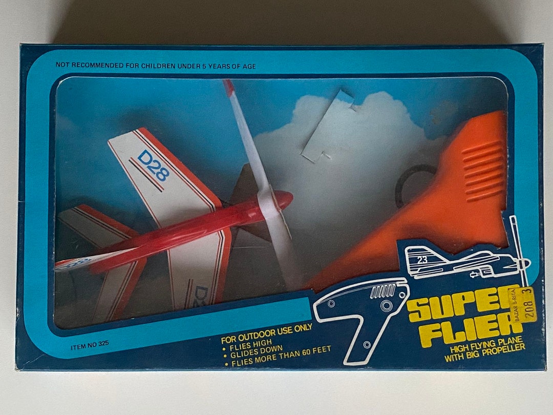 SUPER FLIER High Flying Plane With Big Propellor - Etsy