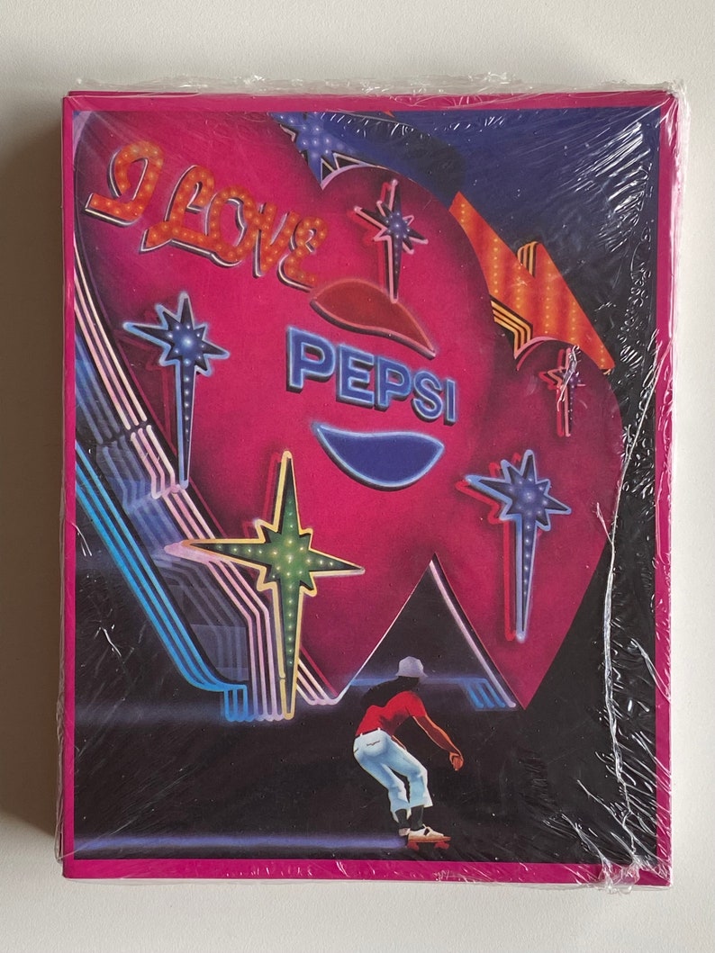 PEPSI NOTEBOOK 1986 Sealed Pack of 5 Empty Pages Vintage - Etsy