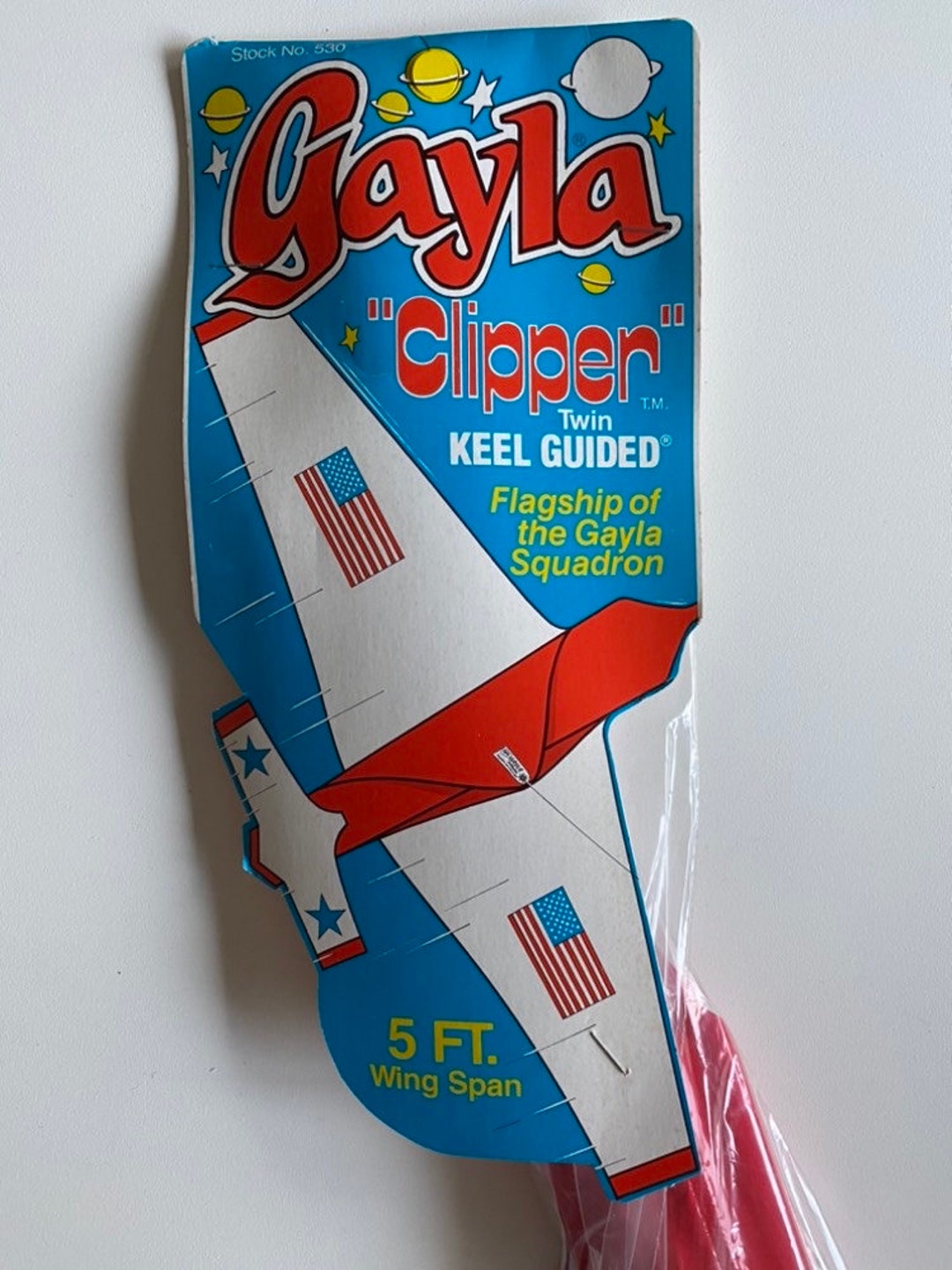 GAYLA CLIPPER KITE 1979 Vintage 70s Collectible Toy Twin Keel Guided ...