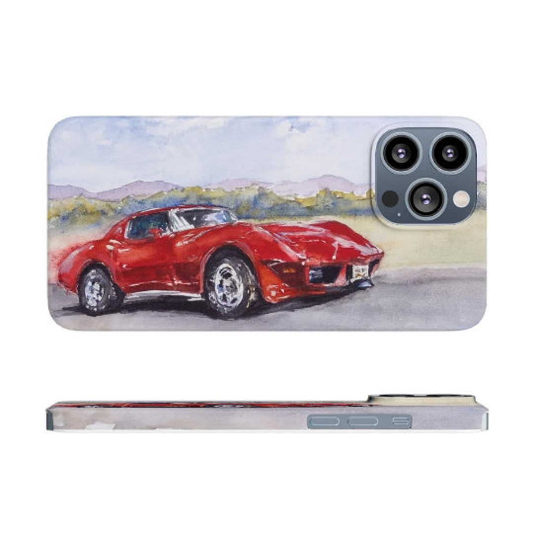 Corvette Phone Case, Sports Car Designer iPhone Case, Classic Car Gift ...