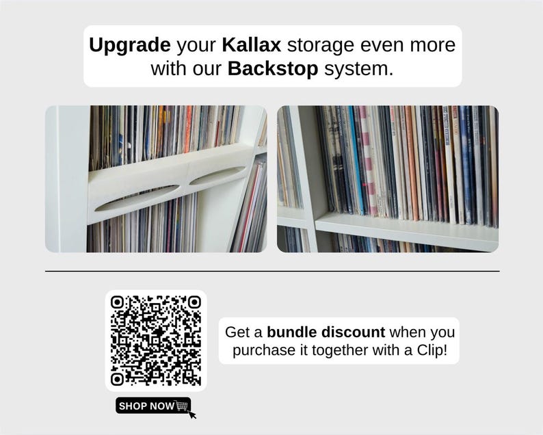 Kallax Clip Holder for Vinyl Record Sleeves | Display Your Vinyl Record ...