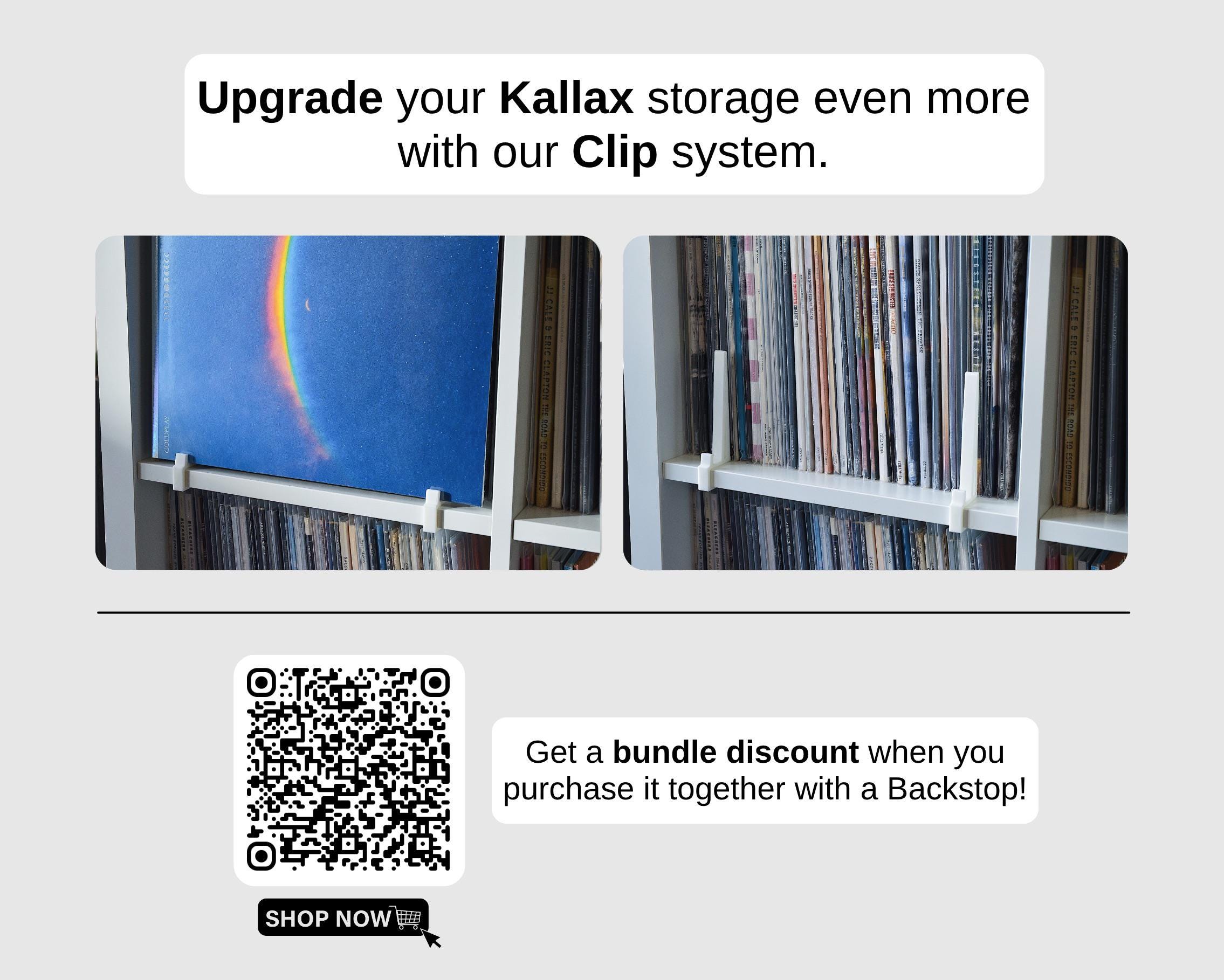 Kallax Backstops for Vinyl Storage | Back Bumper for Ikea Kallax to ...