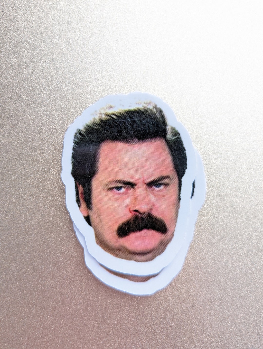Ron Swanson Waterproof Sticker Laptop Sticker Water Bottle Sticker ...