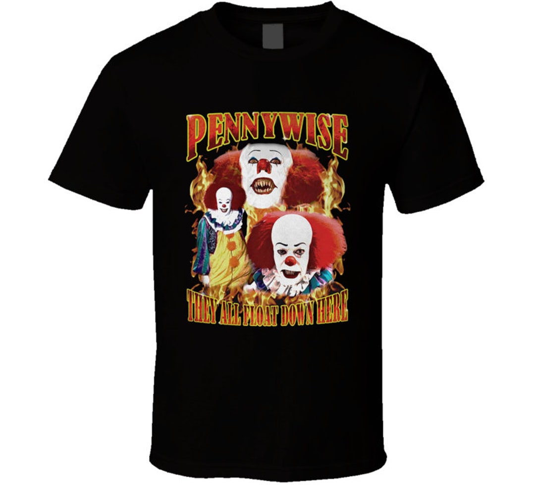 Pennywise the Clown They All Float Down Here It the Movie T - Etsy