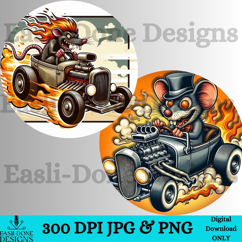 Hot Rod Car Coaster Sublimation Bundle (PNG JPG File) - Etsy