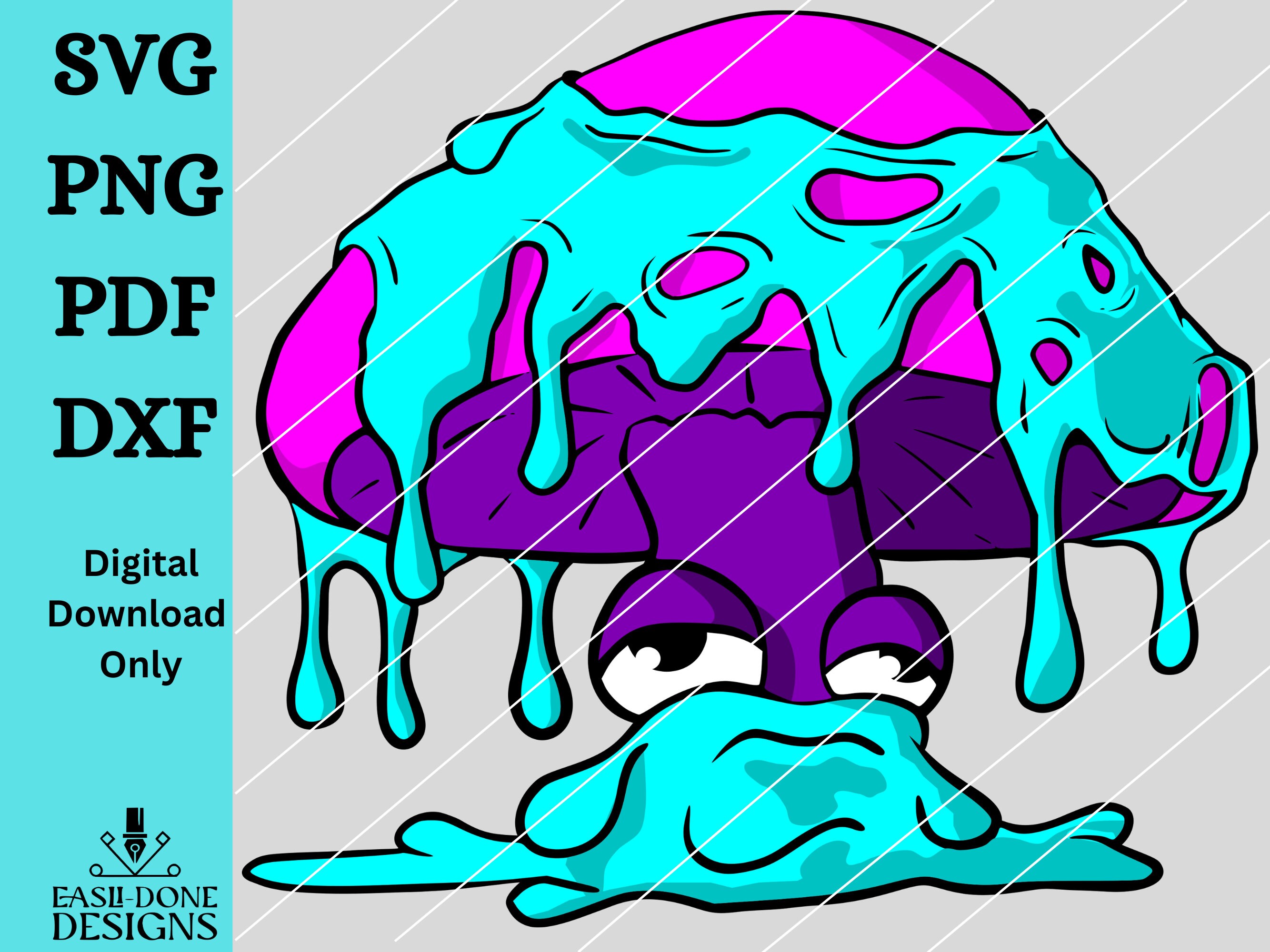Funny Mushroom Lover Gift Text Svg Png Dxf and Pdf Files - Etsy