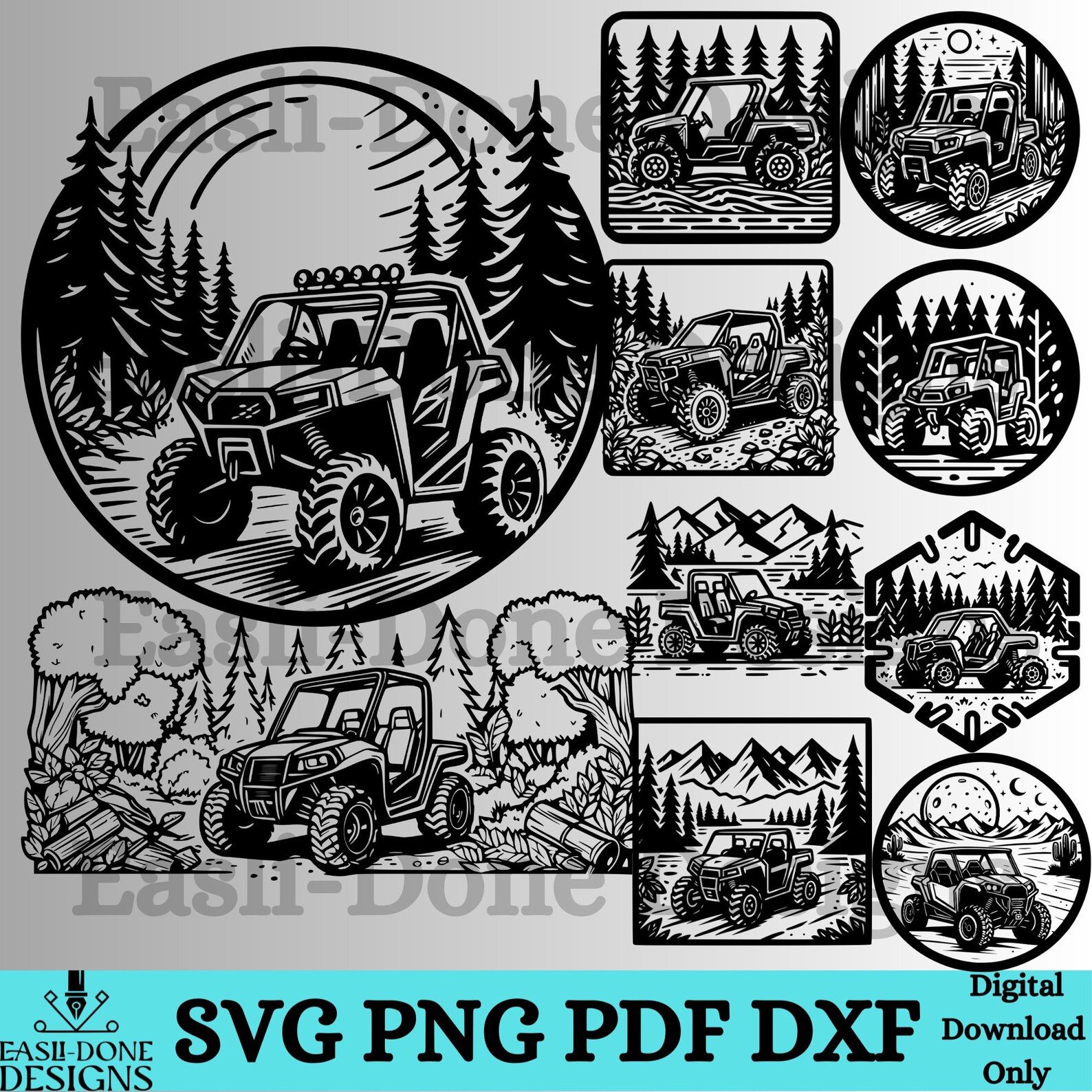UTV Side by Side SVG Bundle: Off-road Clipart (digital Download) - Etsy