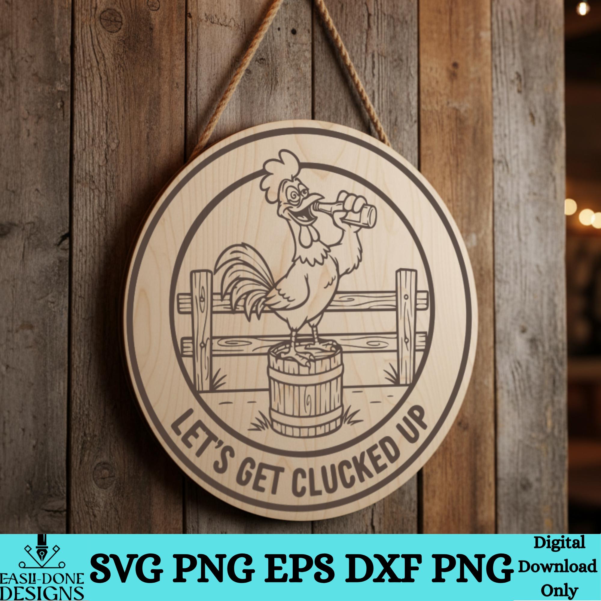 Funny Tipsy Farm Animal Coaster SVG Bundle: Round Barnyard Bar Sign ...
