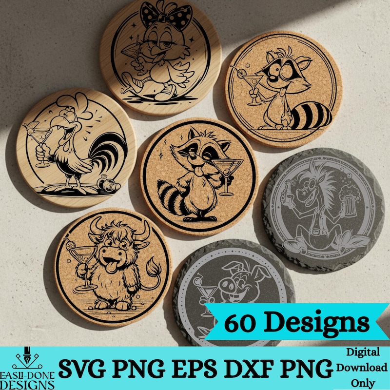 Funny Coasters Templates - Etsy UK