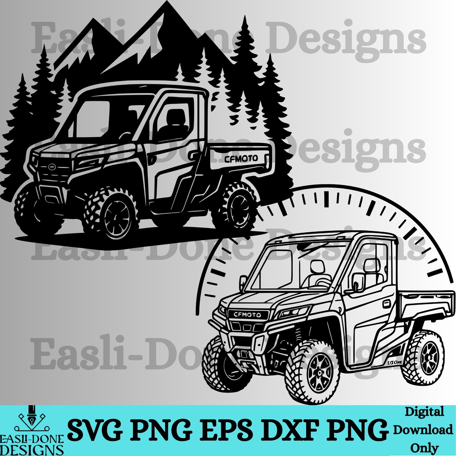 UTV Side by Side SVG Bundle: CFMOTO Off-road Clipart (digital Download ...