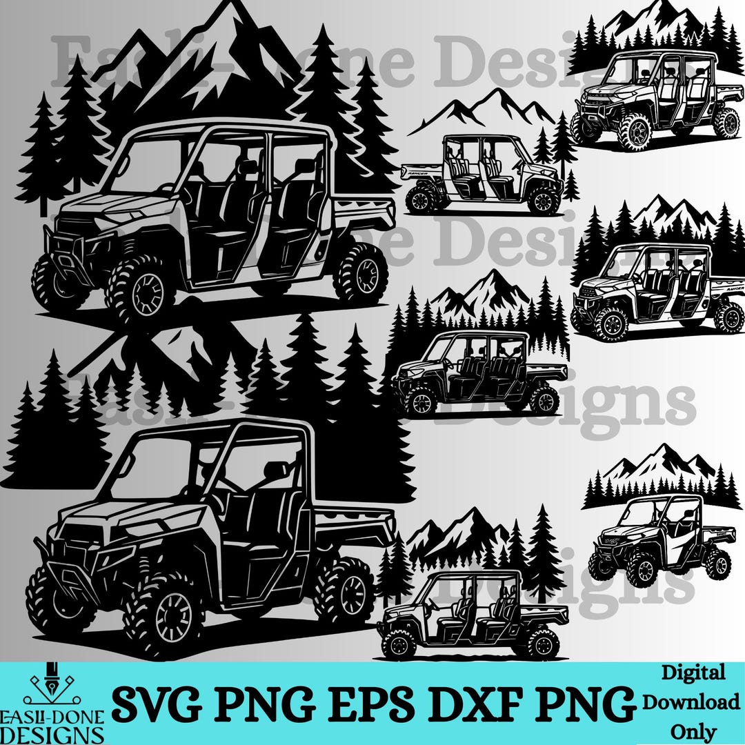 UTV Side by Side SVG Bundle: Ranger Off-road Clipart (digital Download ...
