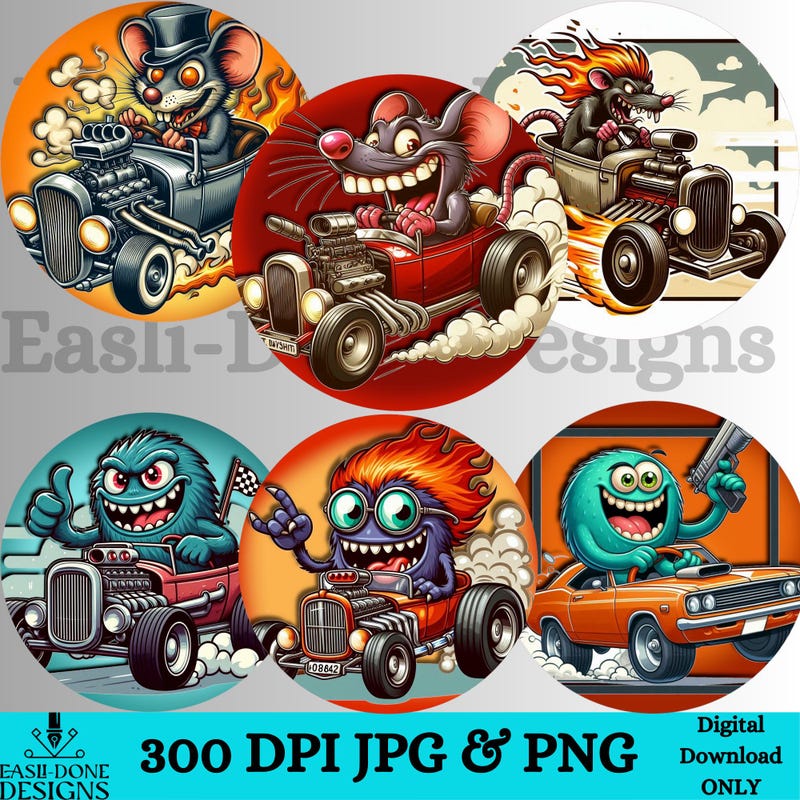 Rat Car Coasters - Etsy