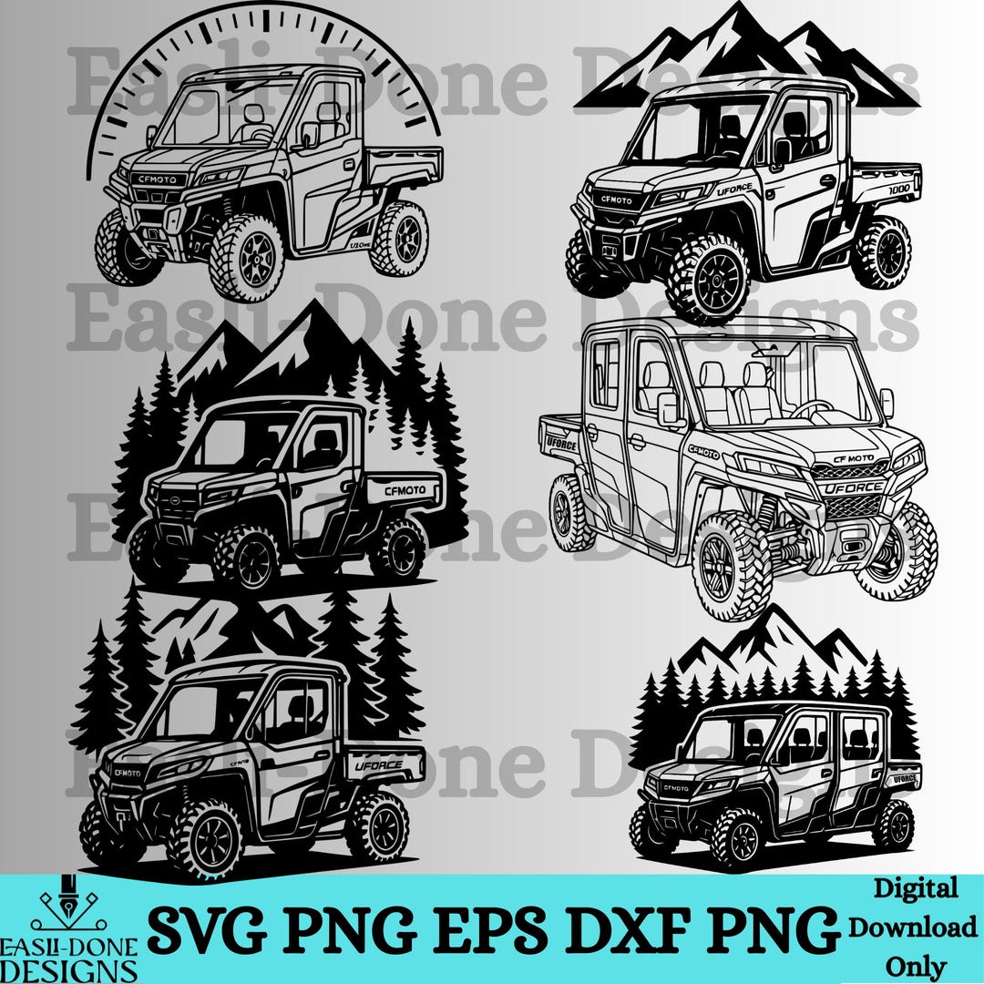 UTV Side by Side SVG Bundle: CFMOTO Off-road Clipart (digital Download ...