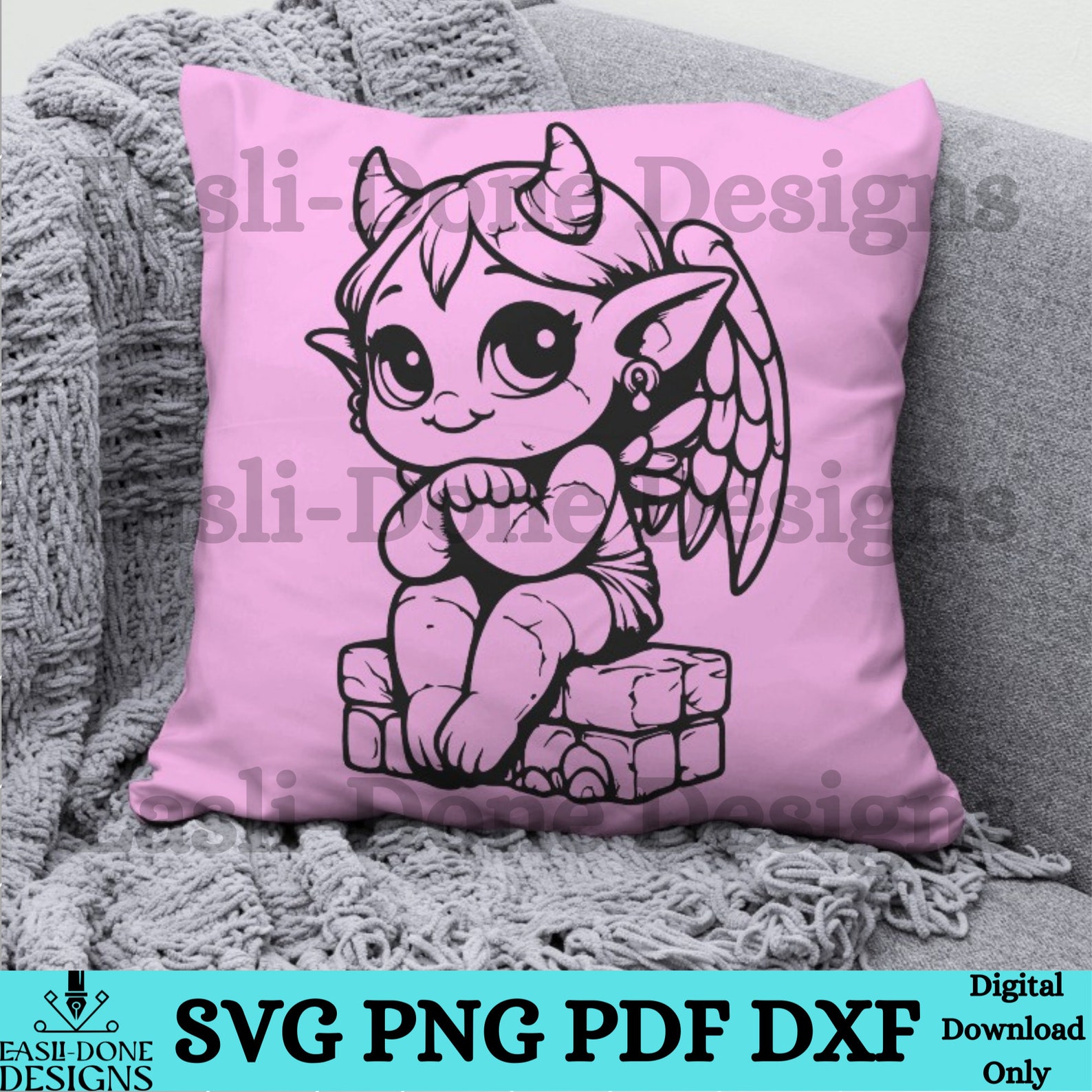 Gargoyle Outline SVG Bundle: Gothic Laser Cut Files (digital Download ...