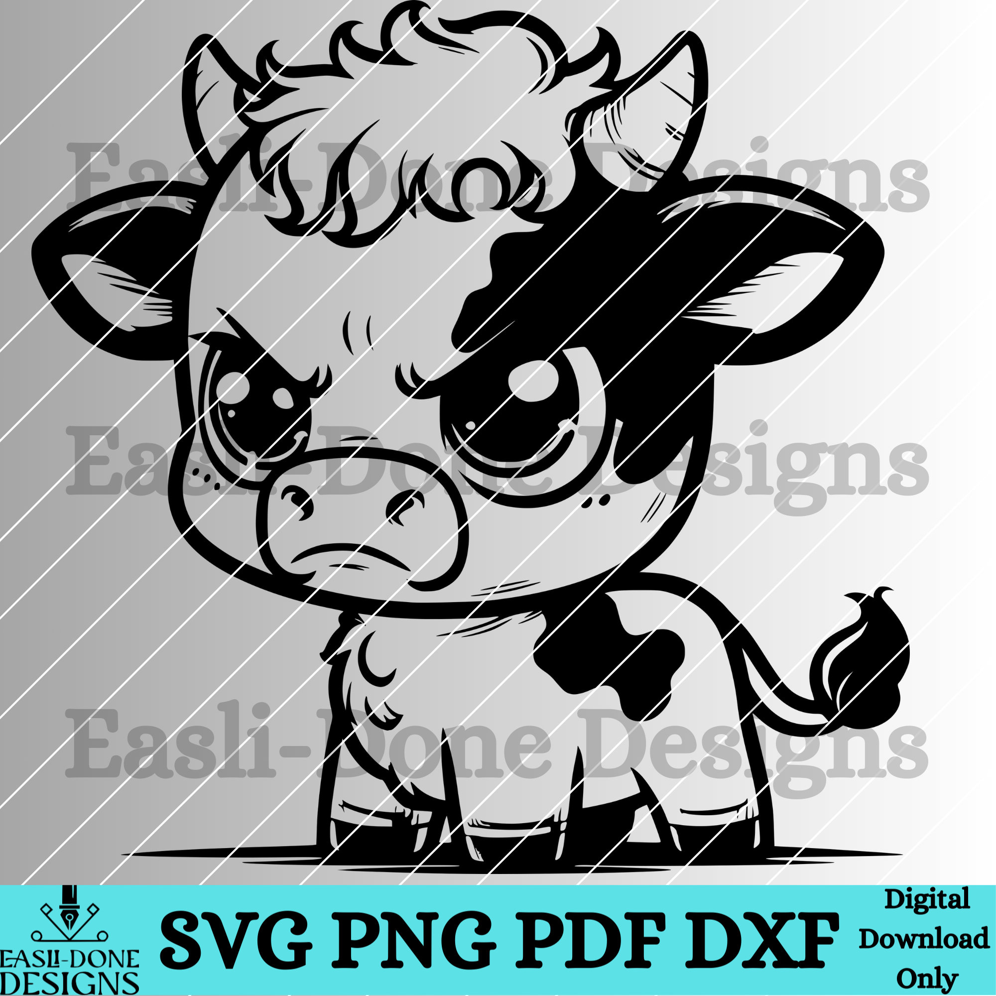 Grumpy Fun Farm Animal Bundle Svg Png Pdf and Dxf Files Instant ...