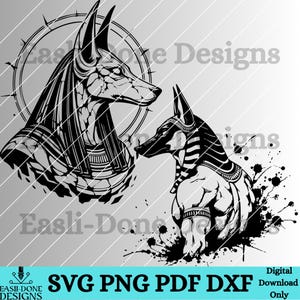 Anubis Svg Egyptian Anubis Outline Svg Png Bundle Laser Files Cricut ...