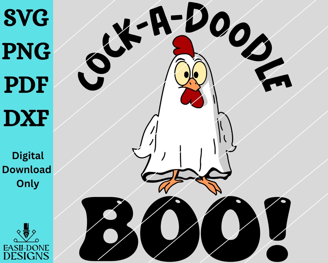 Halloween Ghost Chicken SVG: Funny Cricut Cut File (digital Download ...