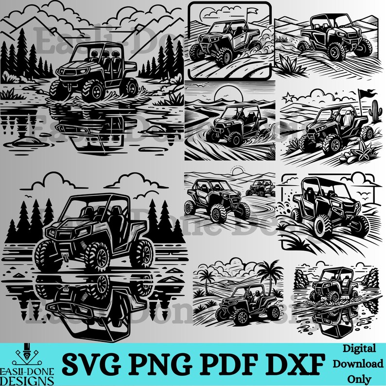 UTV Side by Side SVG Bundle: Off-road Clipart (digital Download) - Etsy