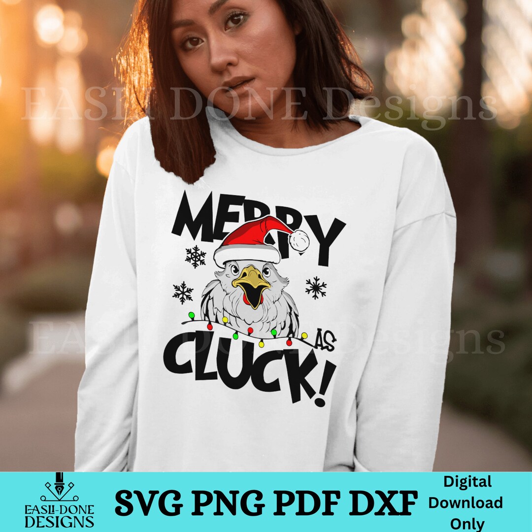 Funny Christmas Chicken SVG PNG Pdf Dxf Holiday Joy for Chicken Lovers ...