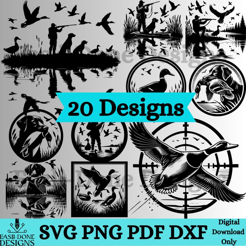 Xtool Svg Duck Hunting - Etsy