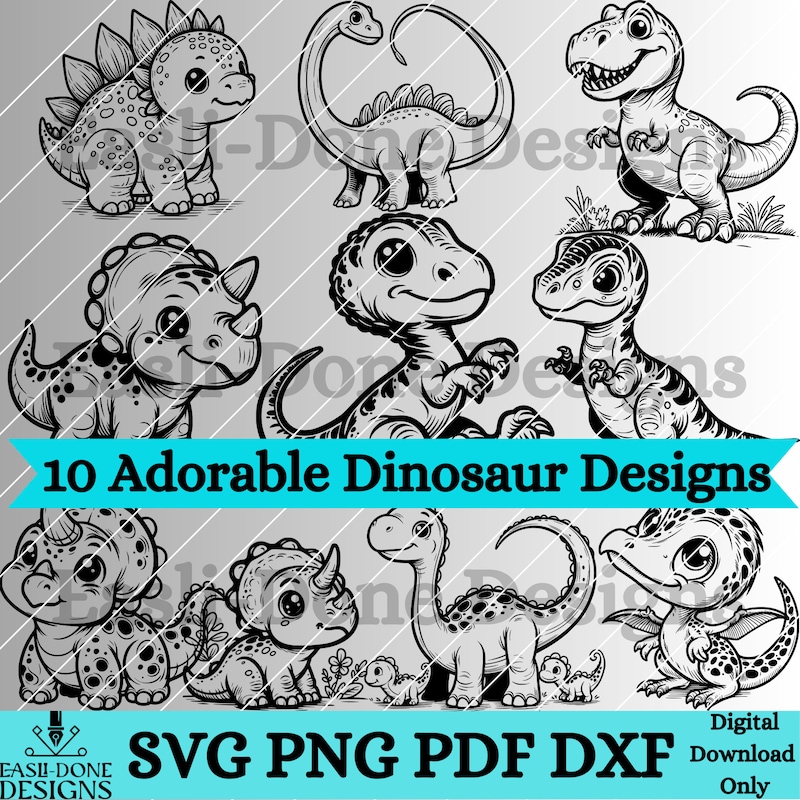Cute Kawaii Dinosaur - Etsy