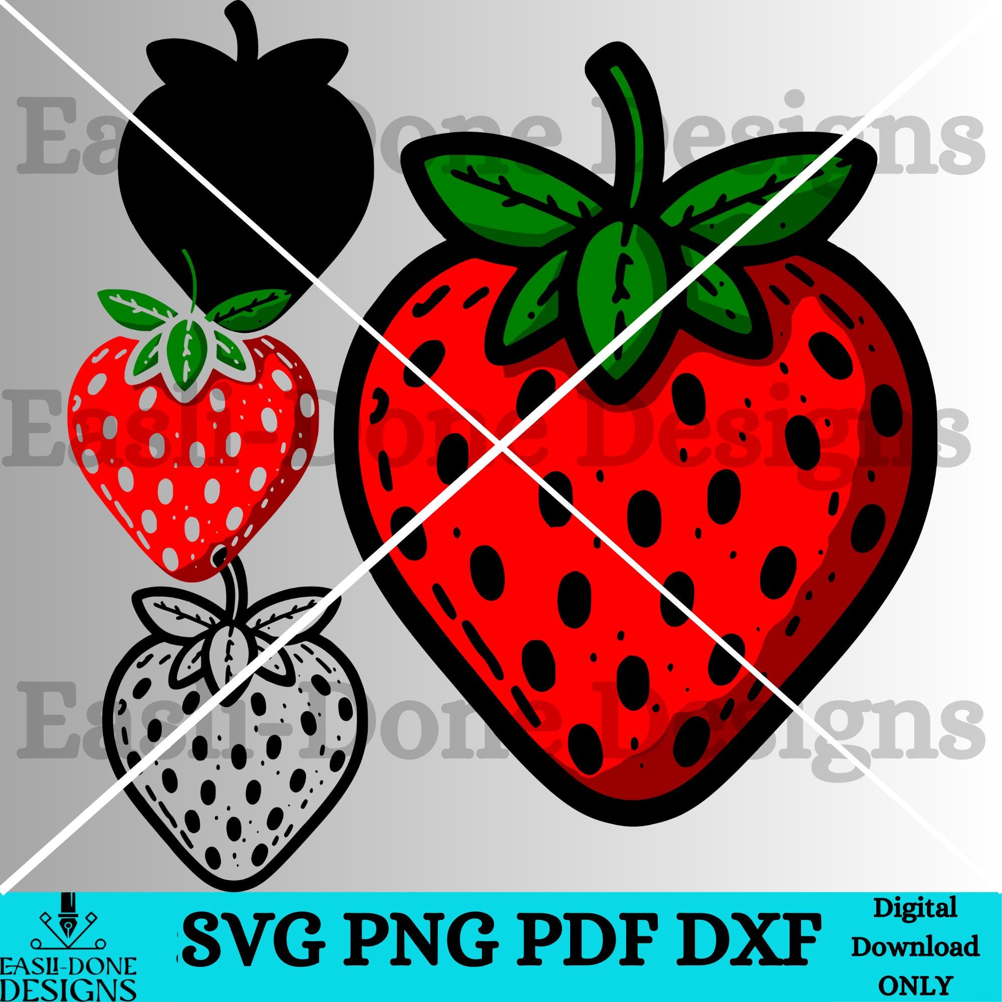 Fruit Layered SVG Cut File: Cherry, Strawberry, Watermelon PNG Clipart ...