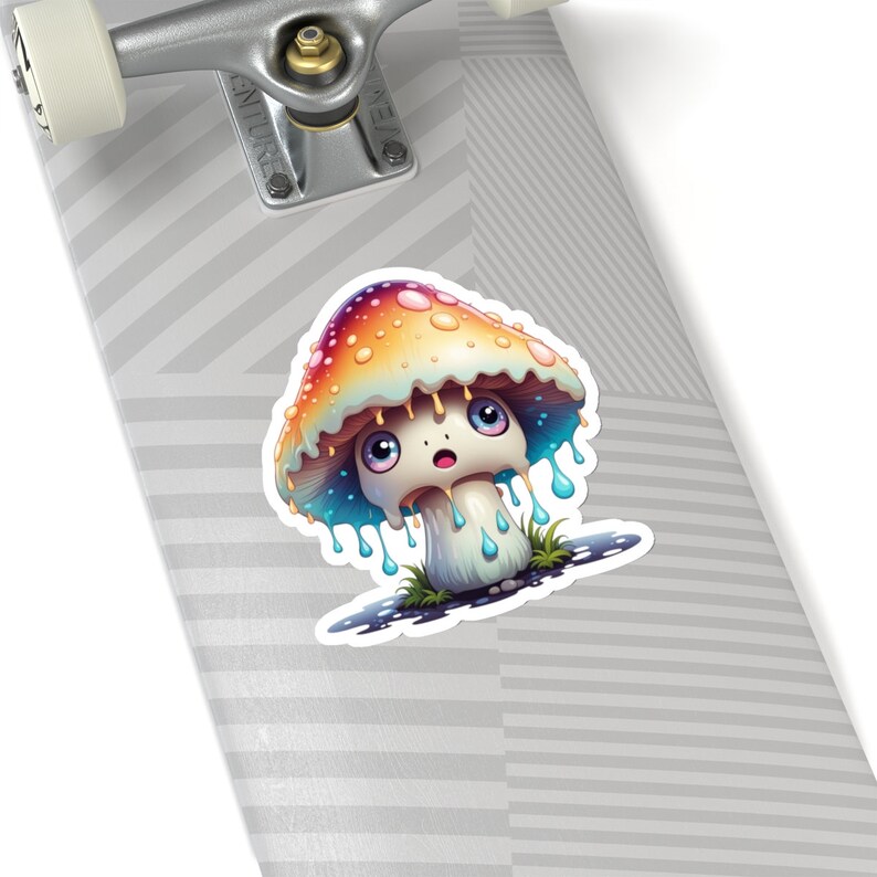 Colorful Mushroom Kiss-cut Stickers, Cute Fun Mushroom Man Sticker ...