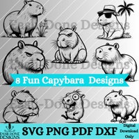 Capybara, Capybara Svg, Cute Capybara Png, Animal Svg, Cute Animals ...