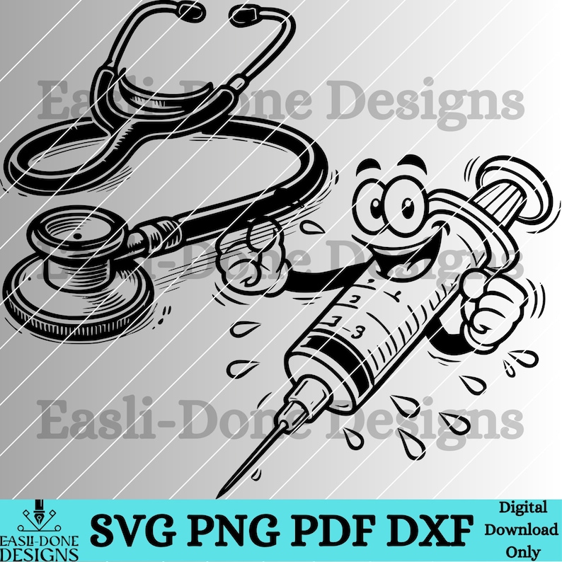 Nurse Clipart SVG Bundle: Doctor Tools, Vector Graphics (digital ...