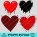 Unique Hearts SVG PNG Bundle Collection of 20 Hand Drawn and Modern ...