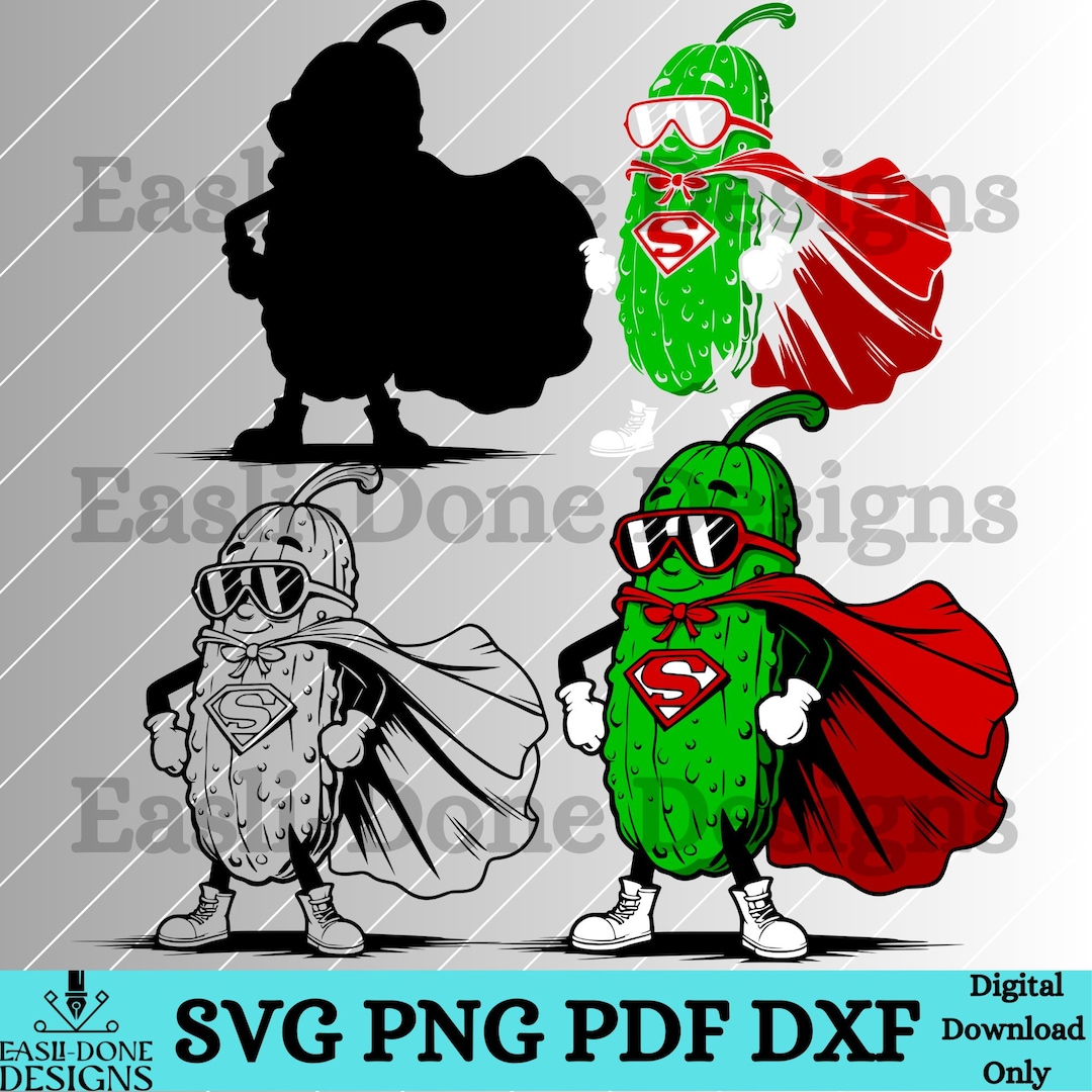 Pickle Layered SVG Cut File Super Pickleball PNG Sublimation Dtf ...