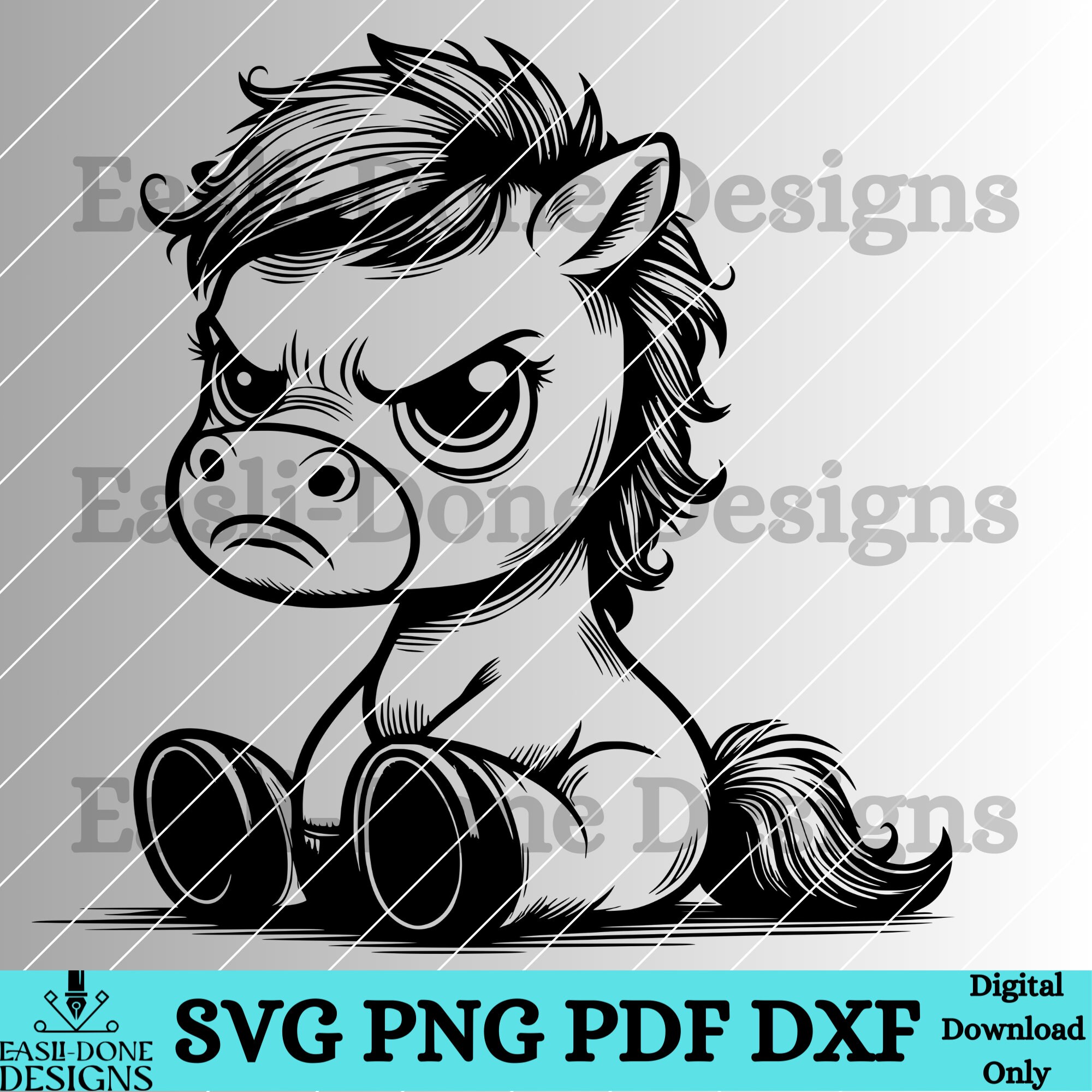 Grumpy Fun Farm Animal Bundle Svg Png Pdf and Dxf Files Instant ...