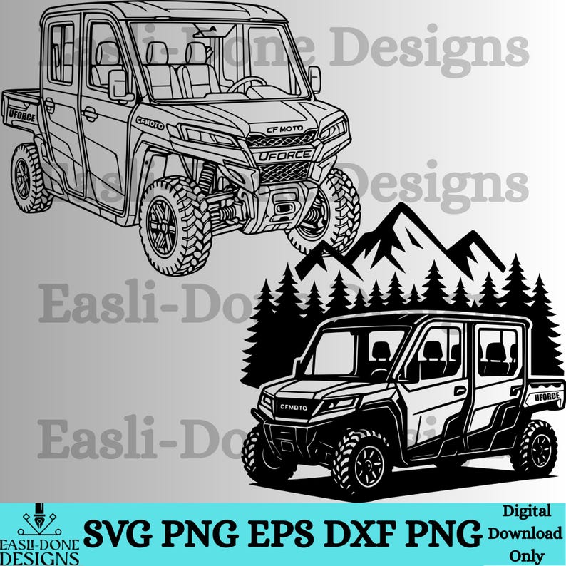 UTV Side by Side SVG Bundle: CFMOTO Off-road Clipart (digital Download ...