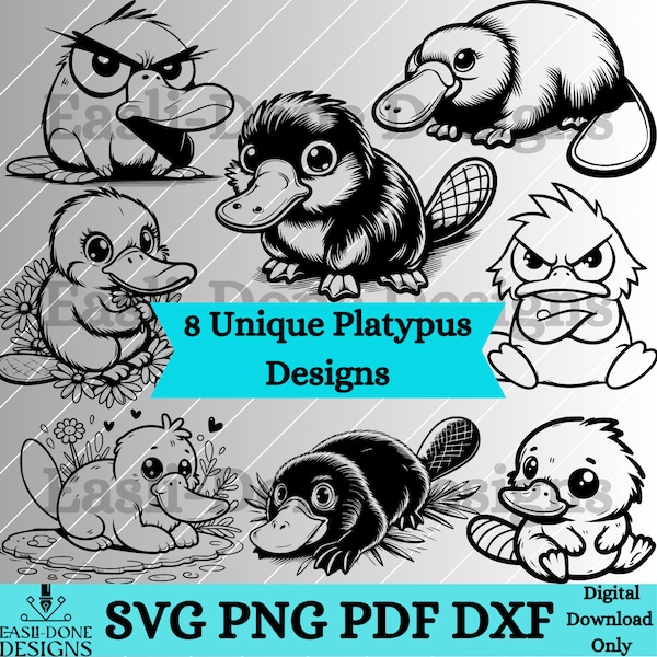 Platypus Clipart Png - Etsy