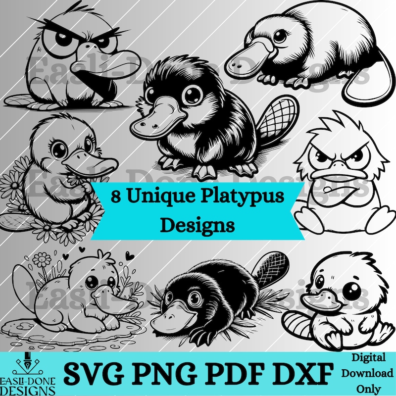 Platypus Clipart Png - Etsy