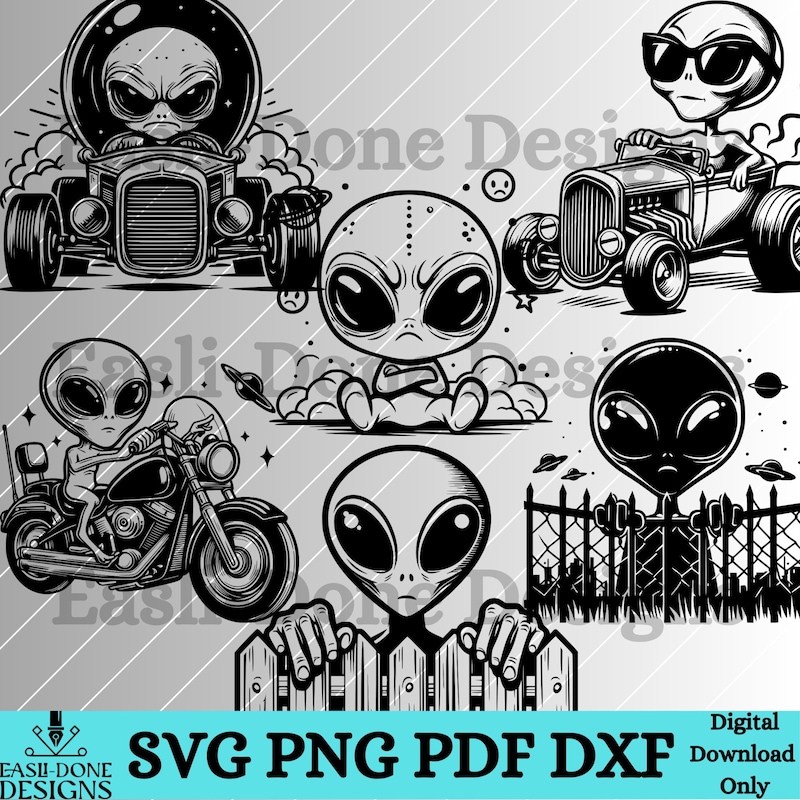 Alien Svg - Etsy