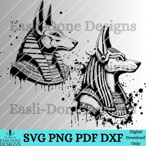 Anubis Svg Egyptian Anubis Outline Svg Png Bundle Laser Files Cricut ...