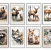 Baby Forest Animal Flashcards, Learning Flashcards for Kids, Digital ...