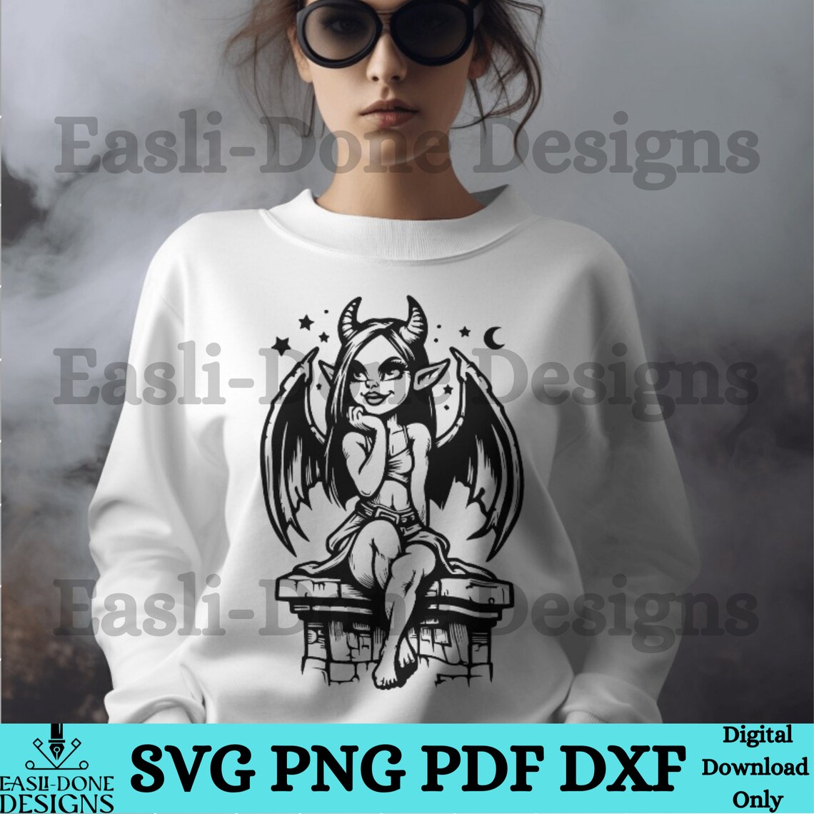 Gargoyle Outline SVG Bundle: Gothic Laser Cut Files (digital Download ...