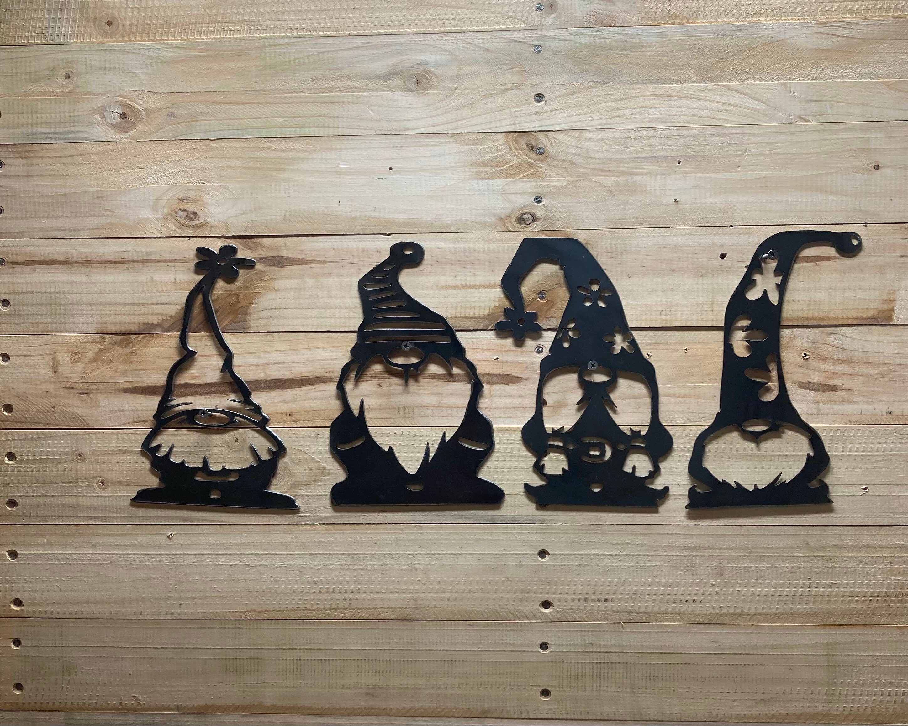 Gnomes, Art mural, Décoration murale, Signalisation métallique - Etsy ...