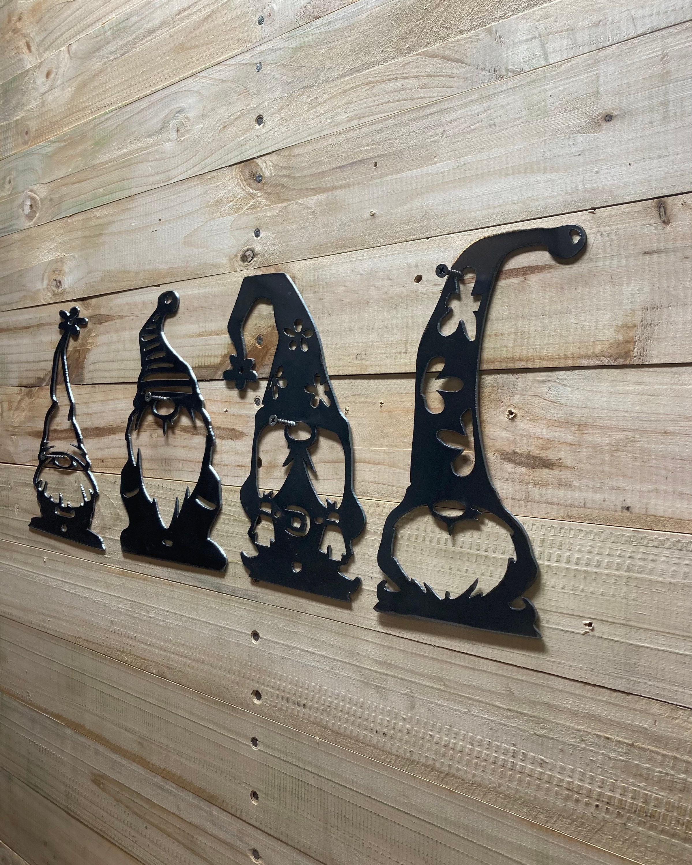 Gnomes, Art mural, Décoration murale, Signalisation métallique - Etsy ...
