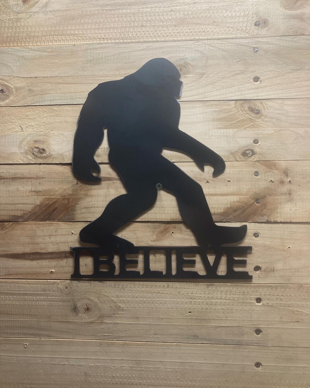 Sasquatch, Bigfoot, Bigfoot I Believe , Wall Decor, Metal Signage - Etsy