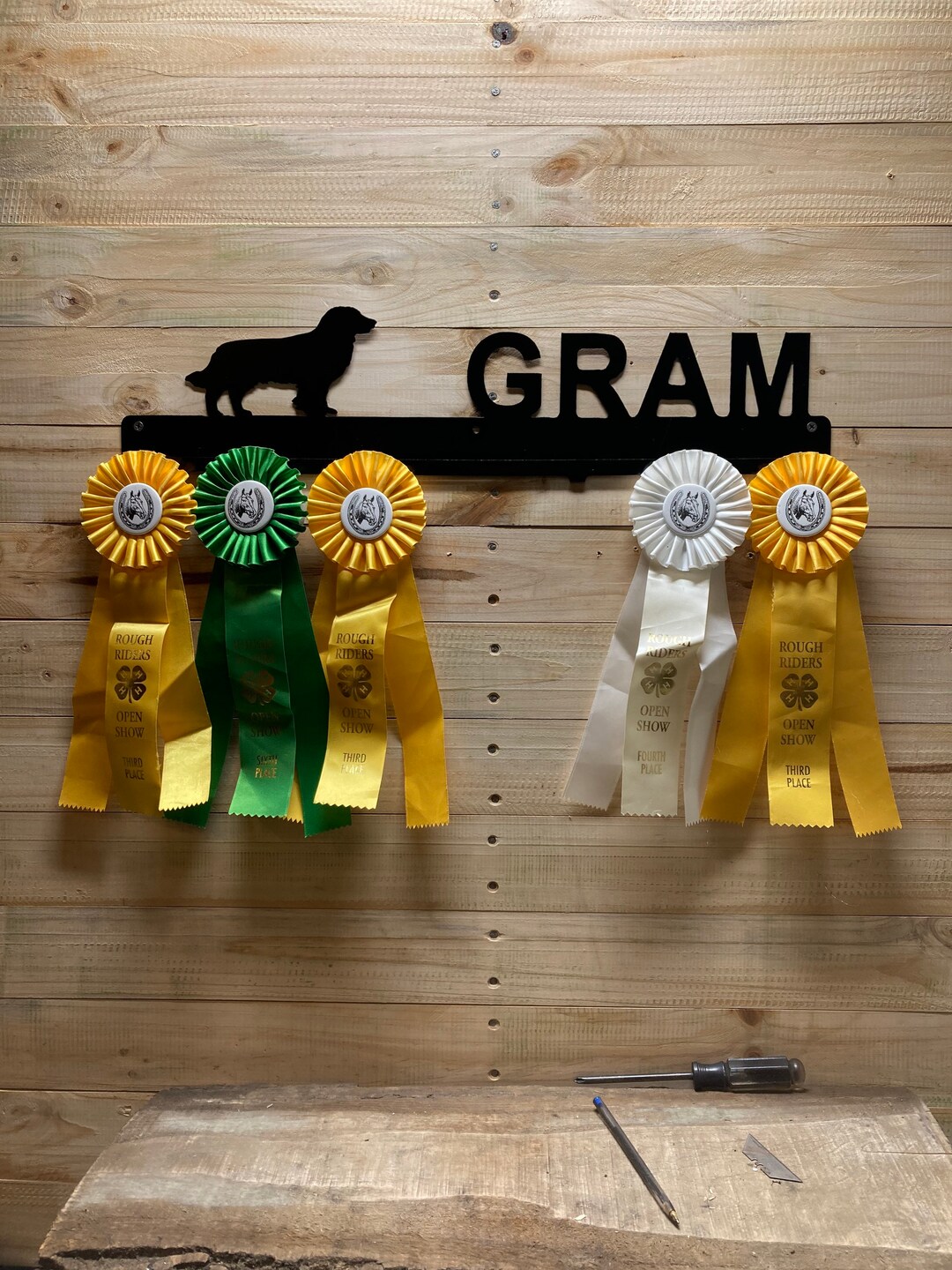 Award Ribbon Holder, Award Display Rack, Wall Decor, Metal Signage - Etsy