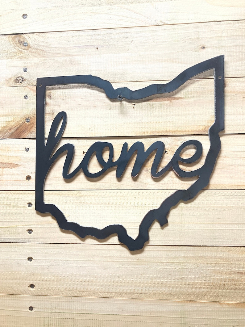 Ohio Home, Wall Decor, Metal Signage - Etsy