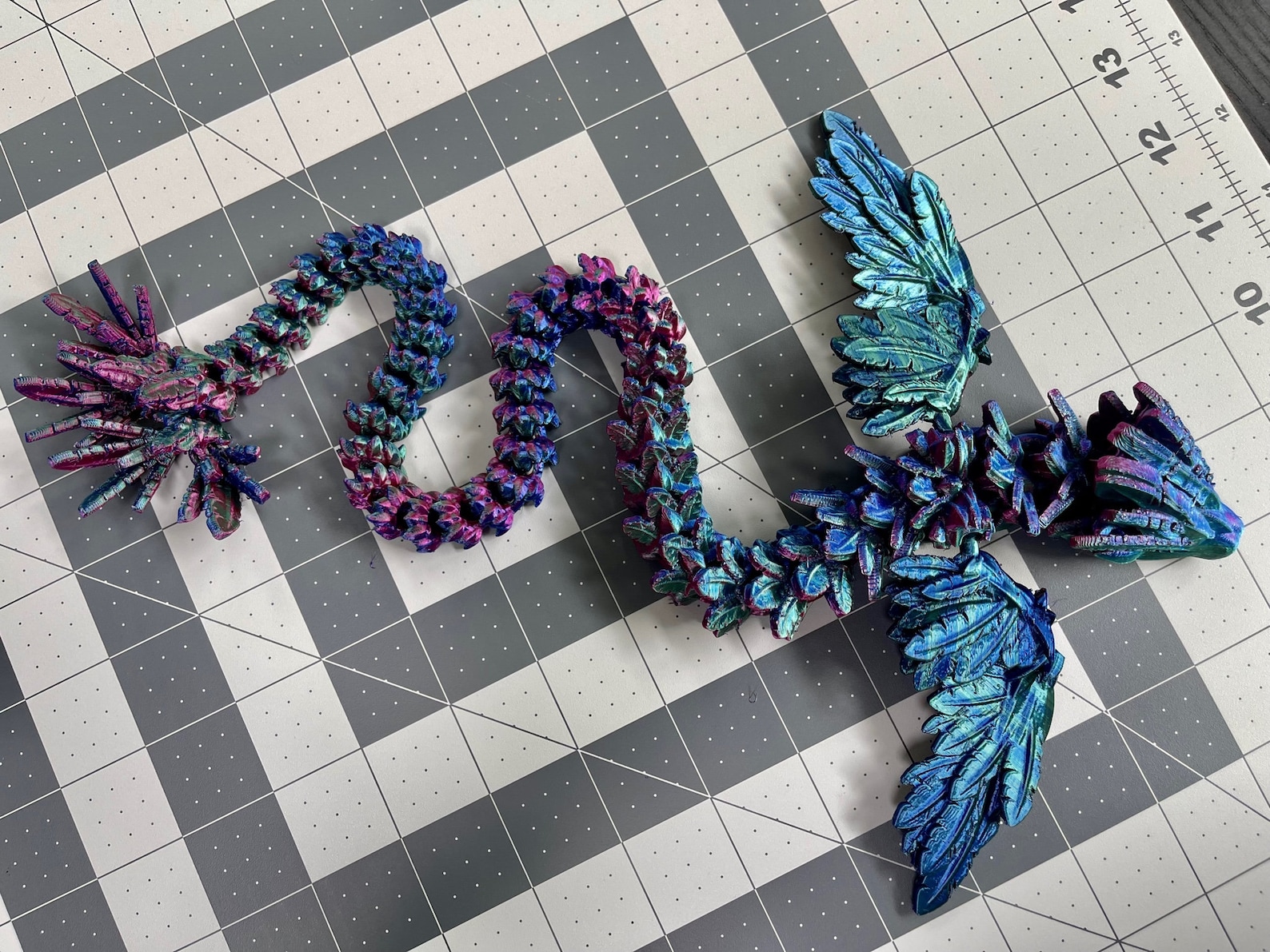 Giant 3d Printed Articulated Flying Serpent Dragon 3D - Etsy UK