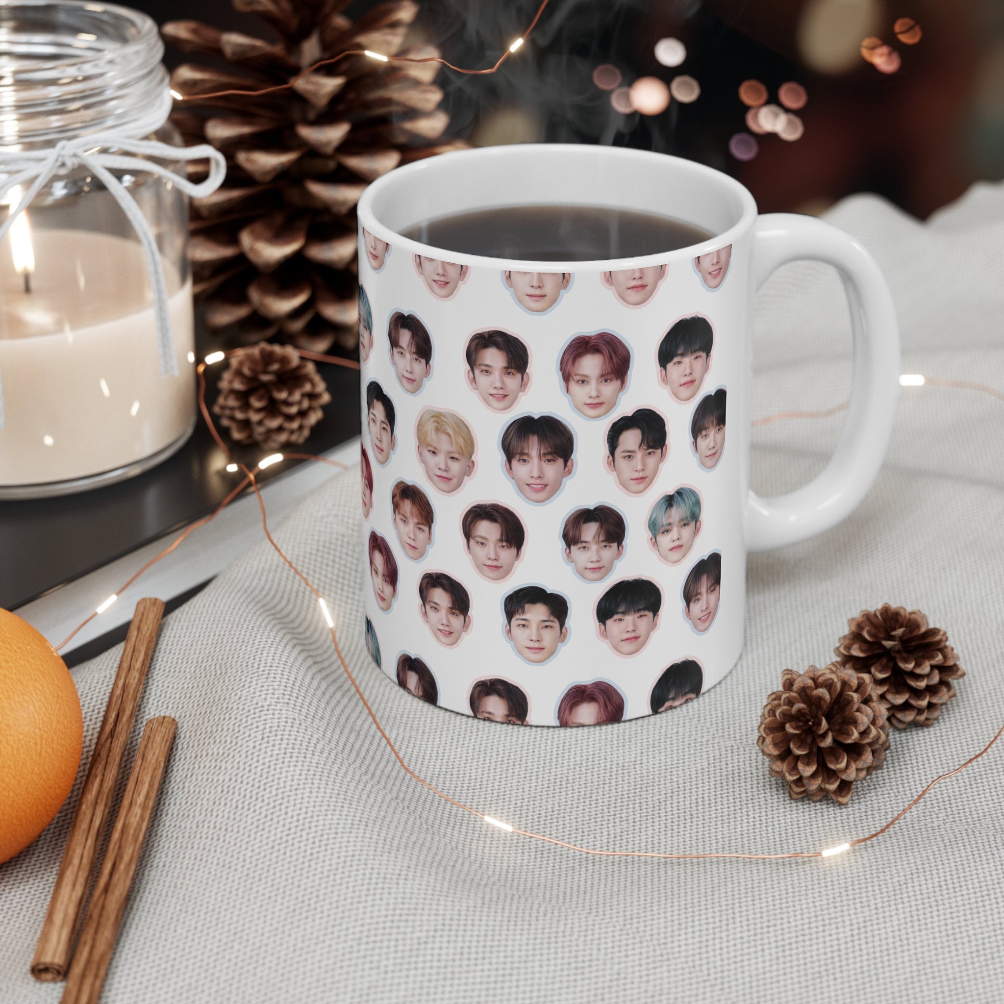 Seventeen Customized Mugs, KPOP Personalized Mug, Carat Gift, Scoups ...
