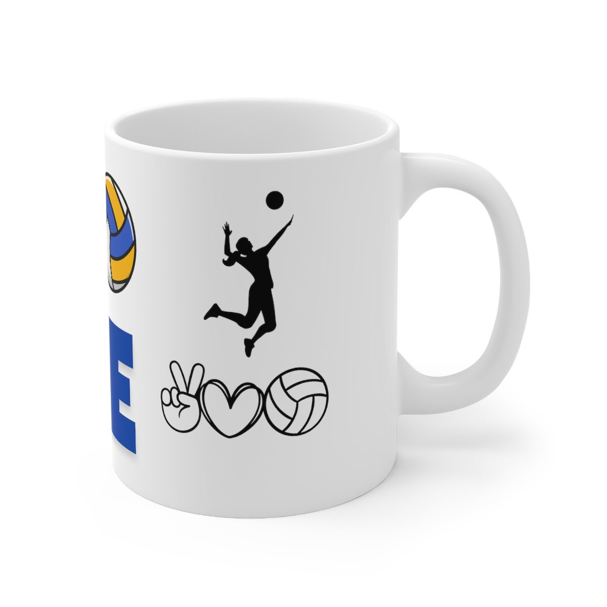 Volleyball Coffee Mugs, Gift Volleyball Players, Sports Lover Mug - Etsy