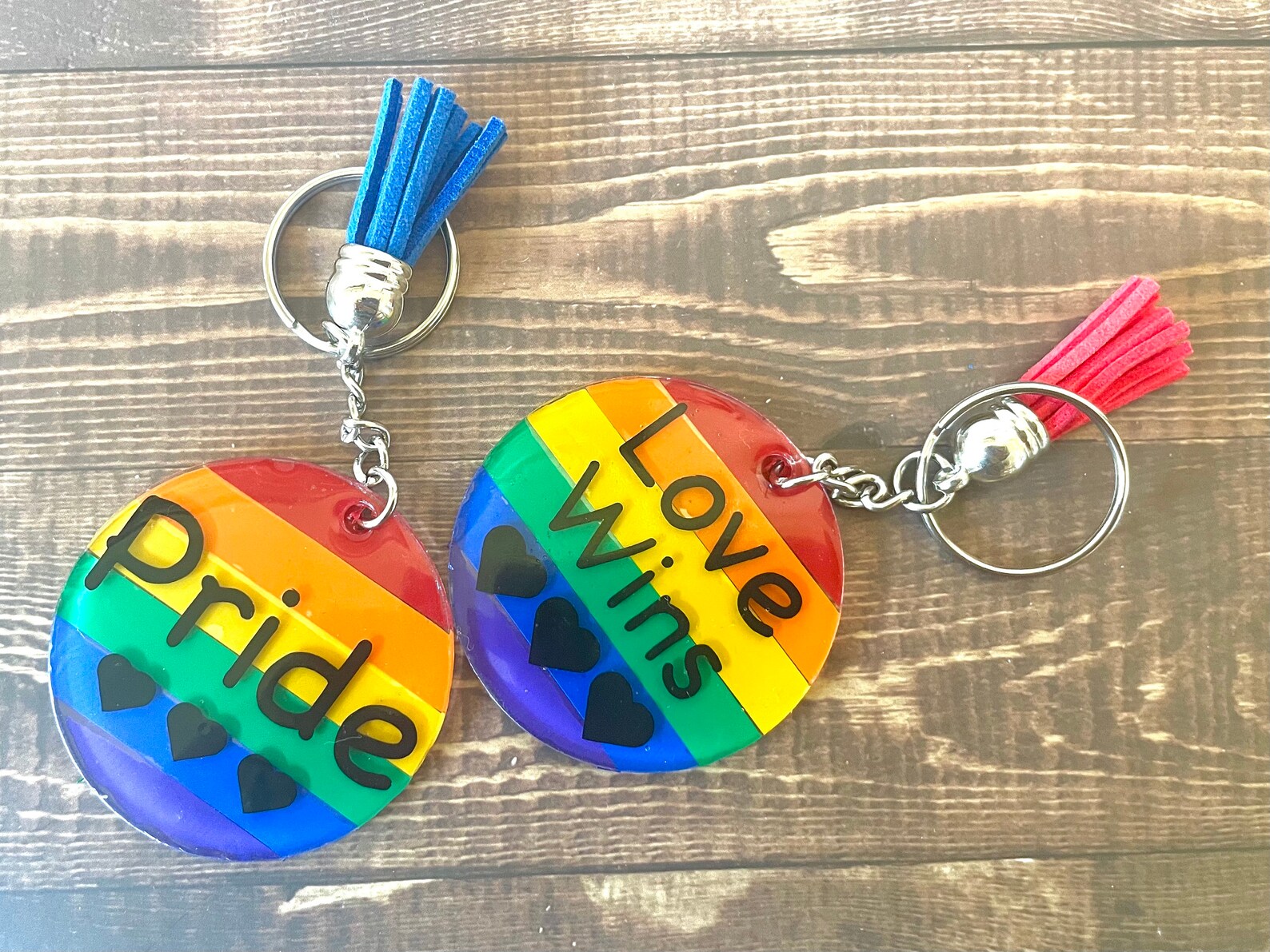 Pride Key Chains/ Love Wins/ LGBTQ Keychains/ LGBTQ Pride/ Acrylic ...