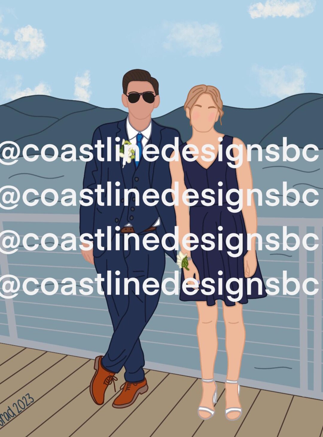 Custom Hand Drawn Portraits - Etsy